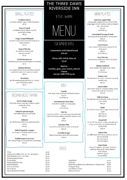 Main Menu - Three Daws